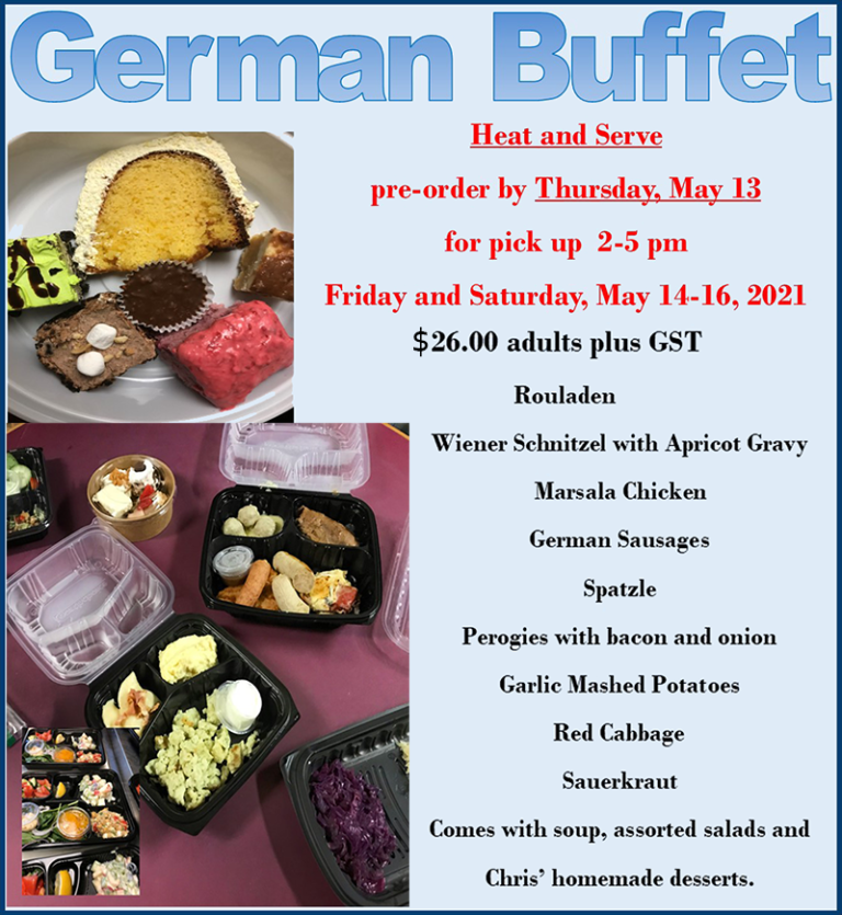 German Buffet New Price May13-14